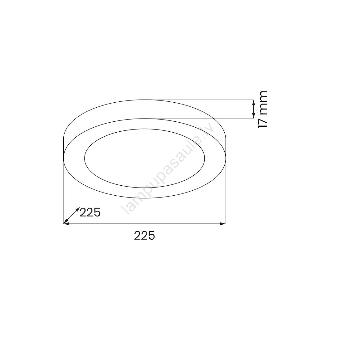 LED griestu lampa EVORA LED/18W/230V 3000/4000/6000K Ø 22,5 cm balta ...