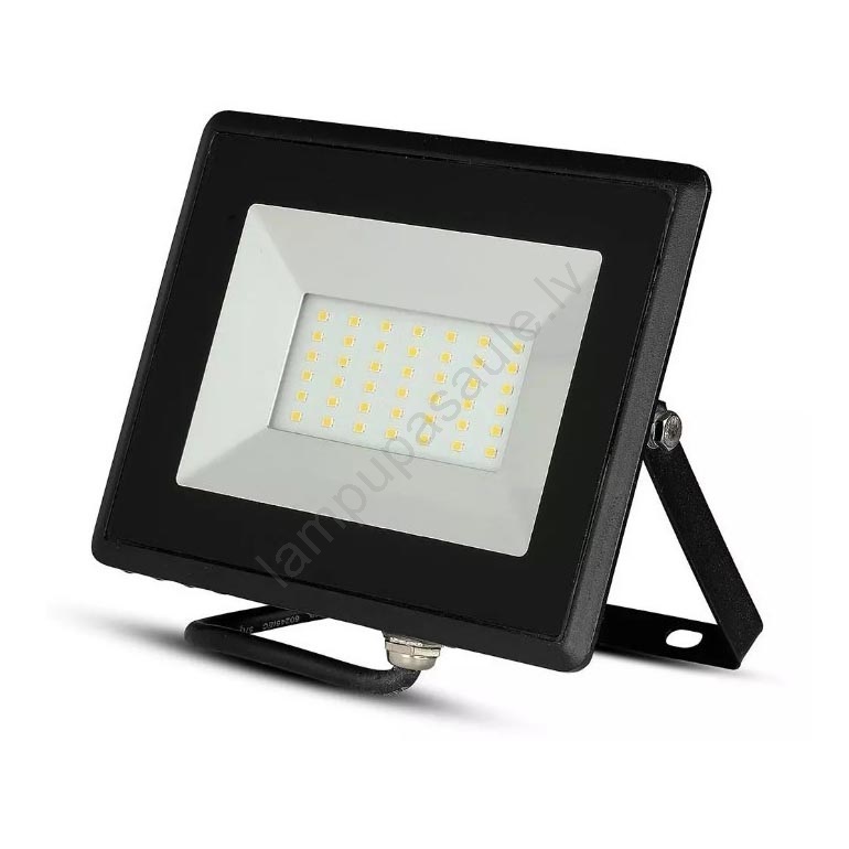 LED Prožektors LED/50W/230V IP65 3000K melns | Lampupasaule